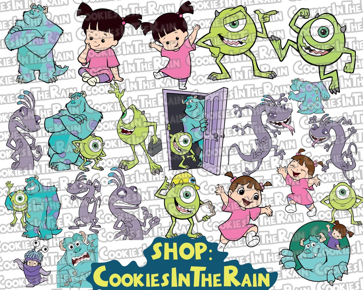 Monsters inc svg monsters university svg mike svg sully | Etsy