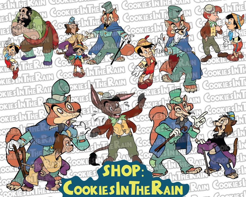 Villanos de pinocchio svg, pinocchio svg, villanos svg, lampwick svg ...