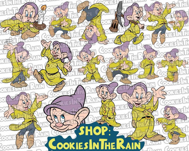 Dopey Svg Dopey Cricut 7 Dwarfs Svg Snow White 7 Dwarfs | Etsy