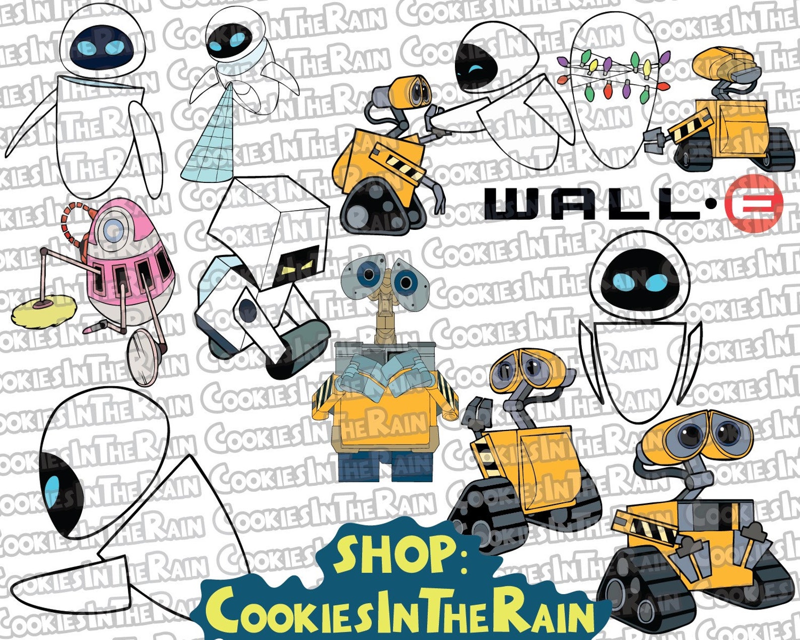 Wall E Svg Wall E Cricut Wall E Cutting Files Eve Svg Eve - Etsy India