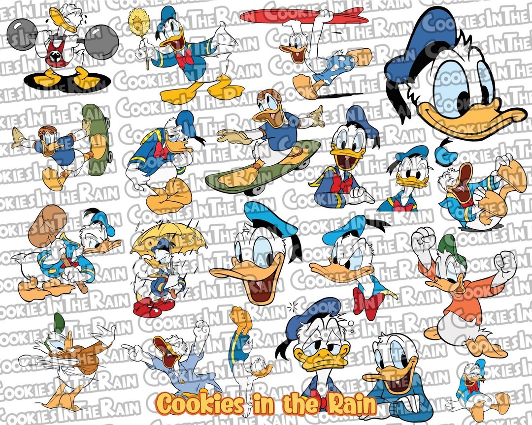 Donald Duck Svg Bundle, Donald Duck Layered Svg, Donald Duck Cutting ...