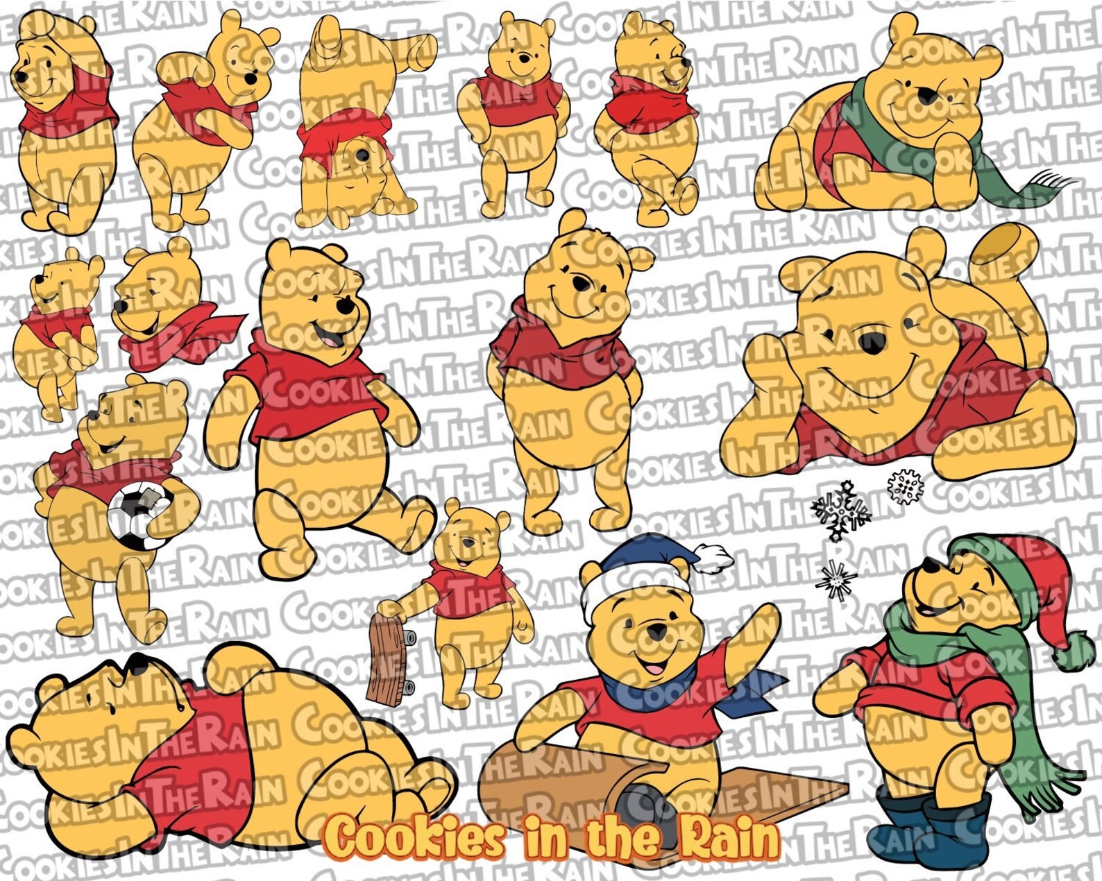 Winnie the Pooh Svg Winnie the Pooh Layered Svg Winnie the | Etsy
