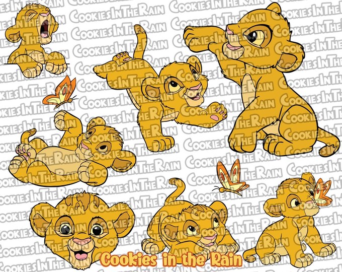 6 Baby Simba, Lion King Party Decoration, Centerpieces, Diaper Cake ...