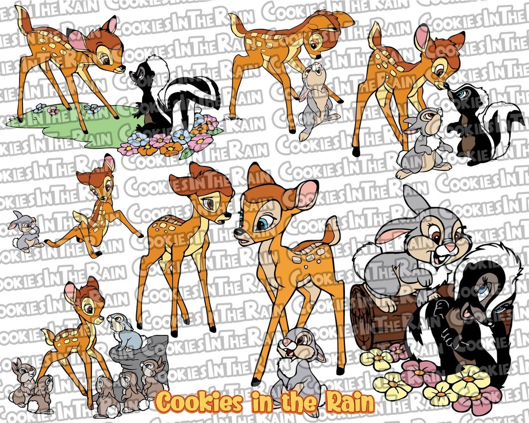 Bambi svg, bambi cricut, bambi layered svg, bambi clipart, thumper svg ...