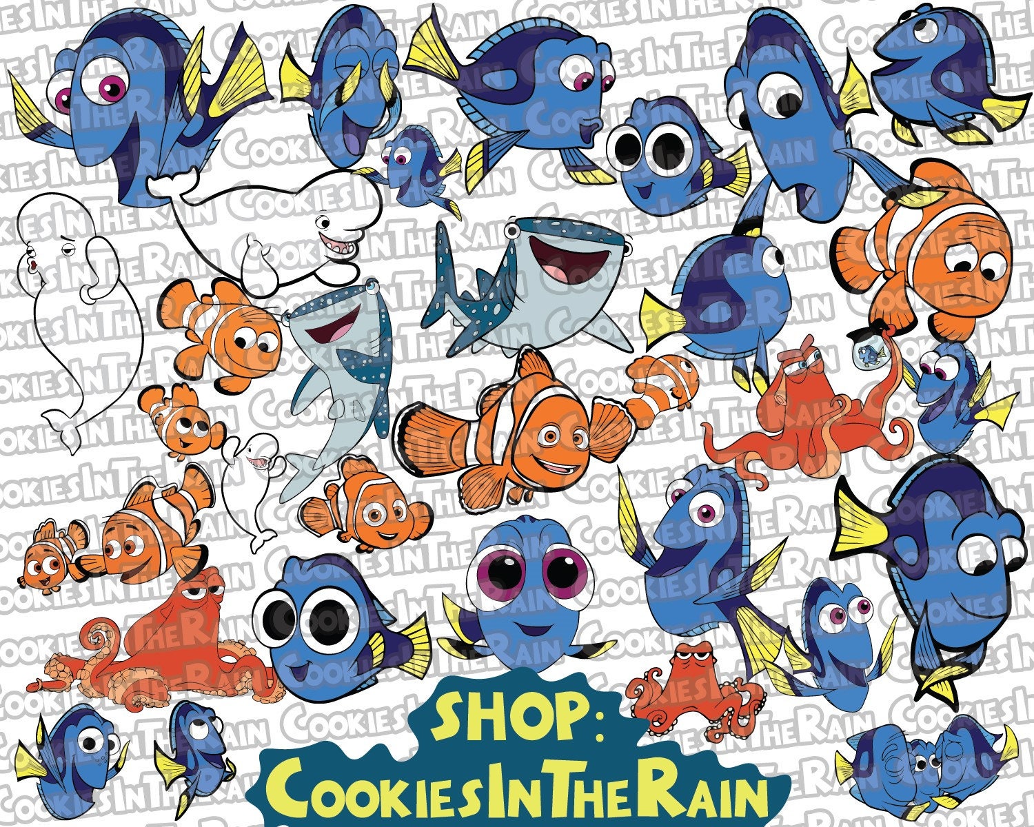 Finding Dory Svg Dory Svg Nemo Svg Marlin Svg Finding Nemo - Etsy Canada