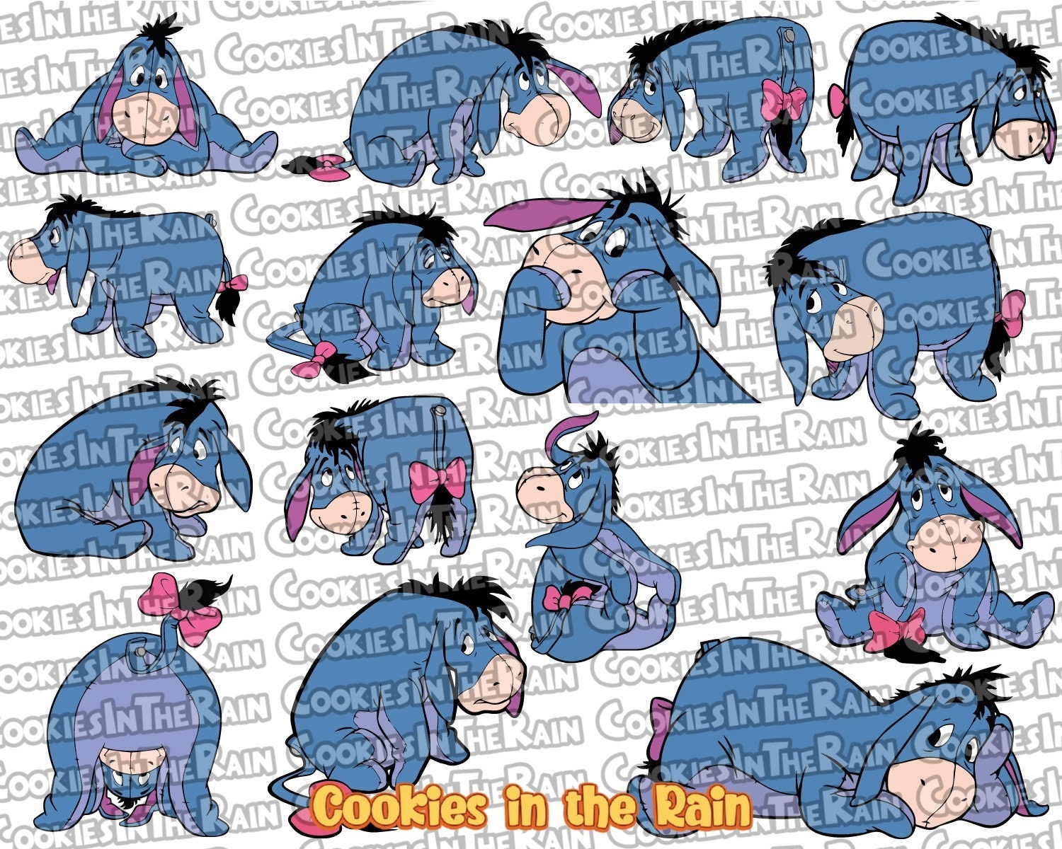Eeyore svg, eeyore cricut, eeyore geschichtet svg, eeyore schneiden ...