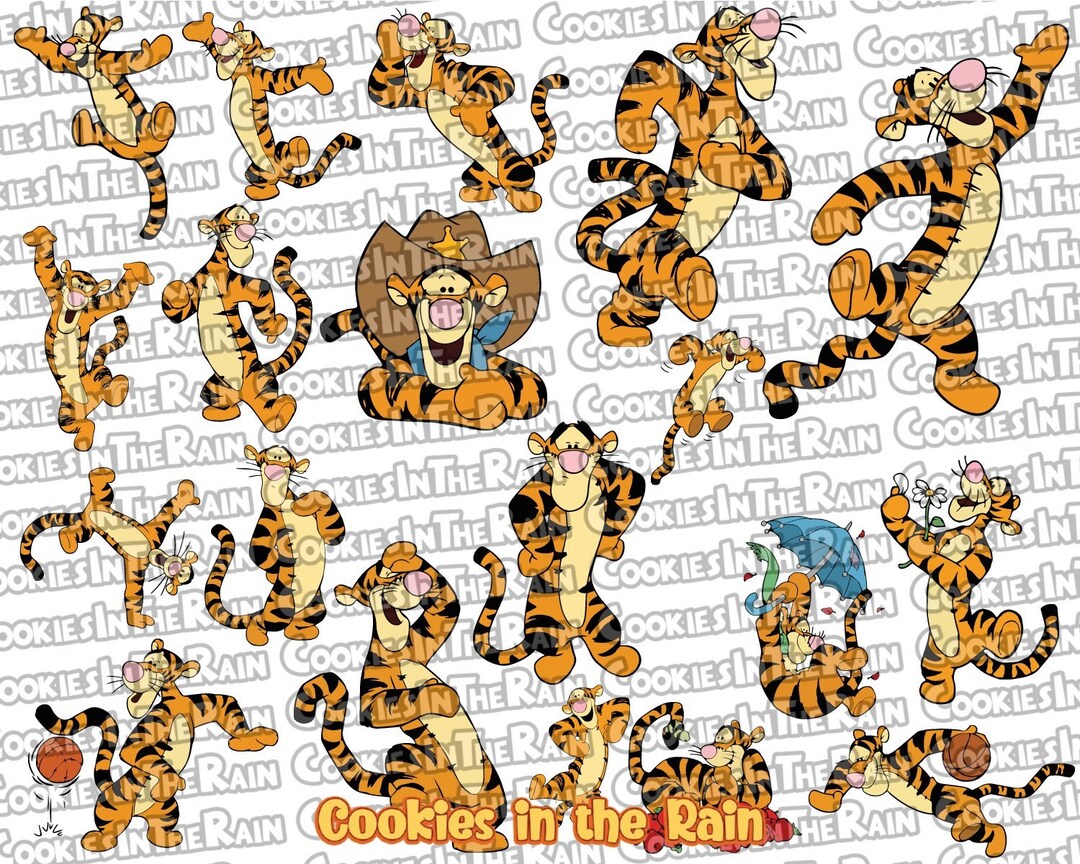 Tigger Svg, Winnie the Pooh Svg, Tigger Cut File, Tigger Layered Svg ...