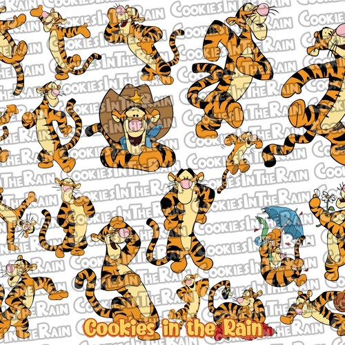 Tigger Svg Winnie the Pooh Svg Tigger Cut File Tigger - Etsy