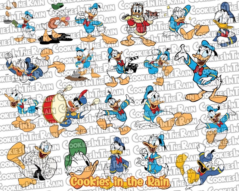 Donald Svg Donald Duck Cricut Donald Duck Svg Donald Duck - Etsy