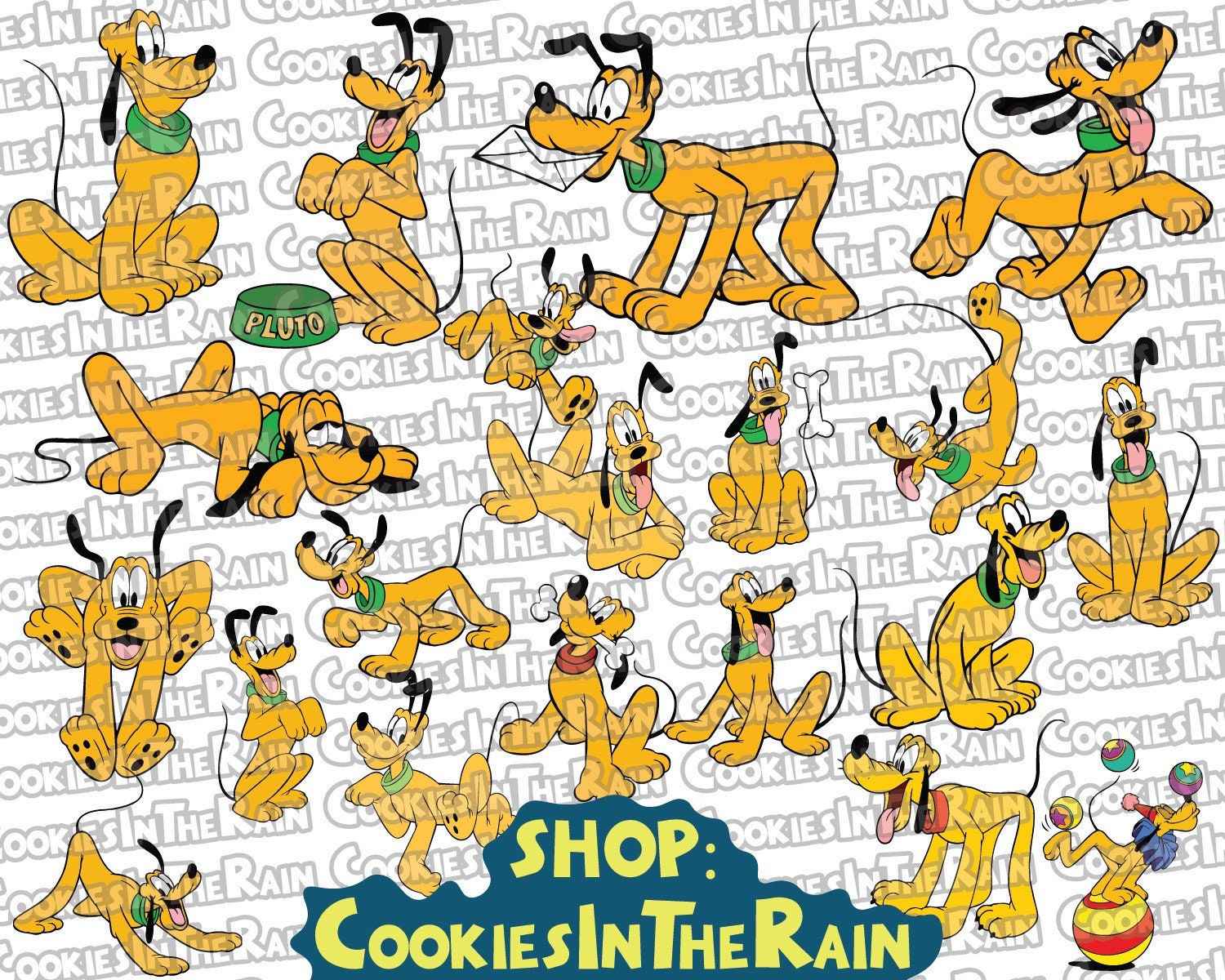 Pluto Svg Mickeyy Mouse Svg Pluto Dog Svg Pluto Mickeyy - Etsy