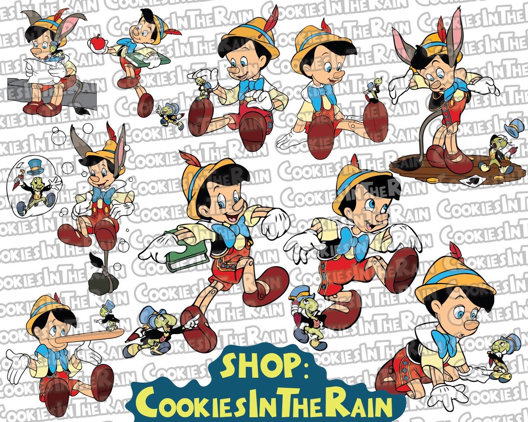 Pinocchio Svg, Jiminy Cricket Svg, Pinocchio and Jiminy Cricket Svg ...