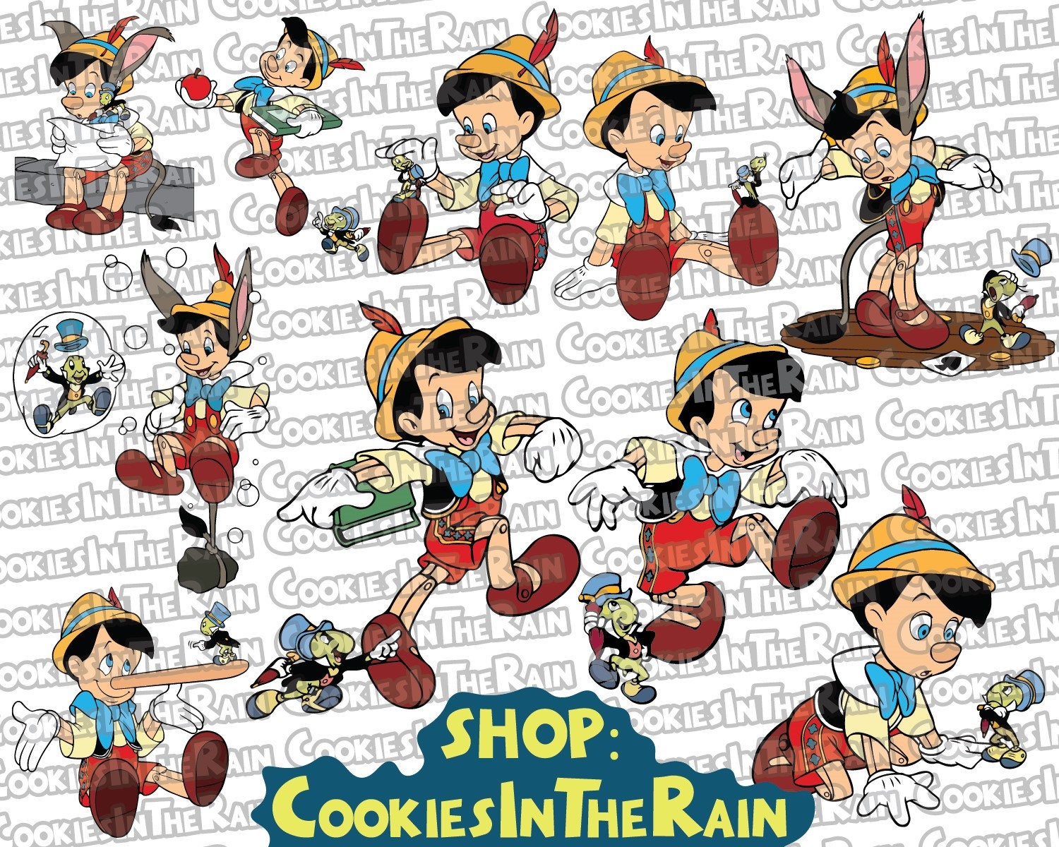 Pinocchio Svg, Jiminy Cricket Svg, Pinocchio and Jiminy Cricket Svg ...