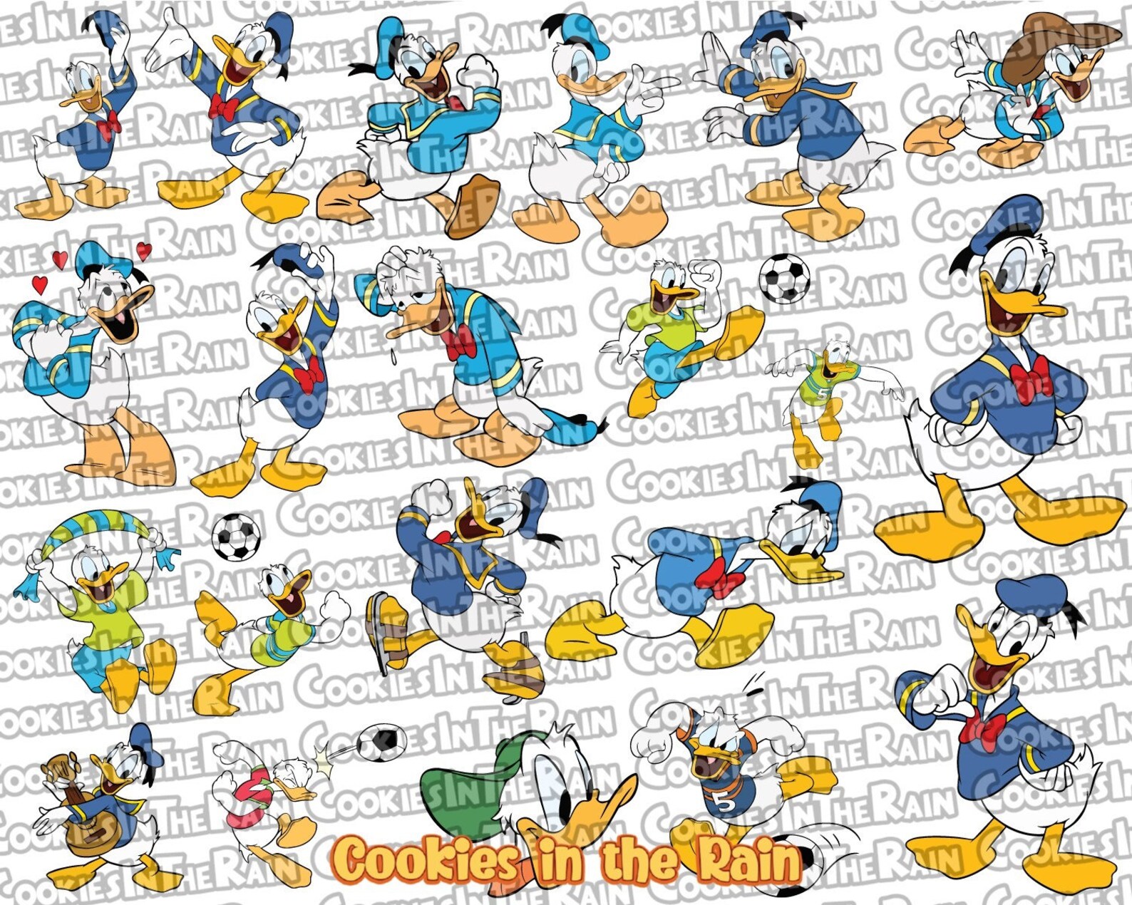 Donald Duck Svg Donald Duck Cricut Donald Duck Layered Svg | Etsy