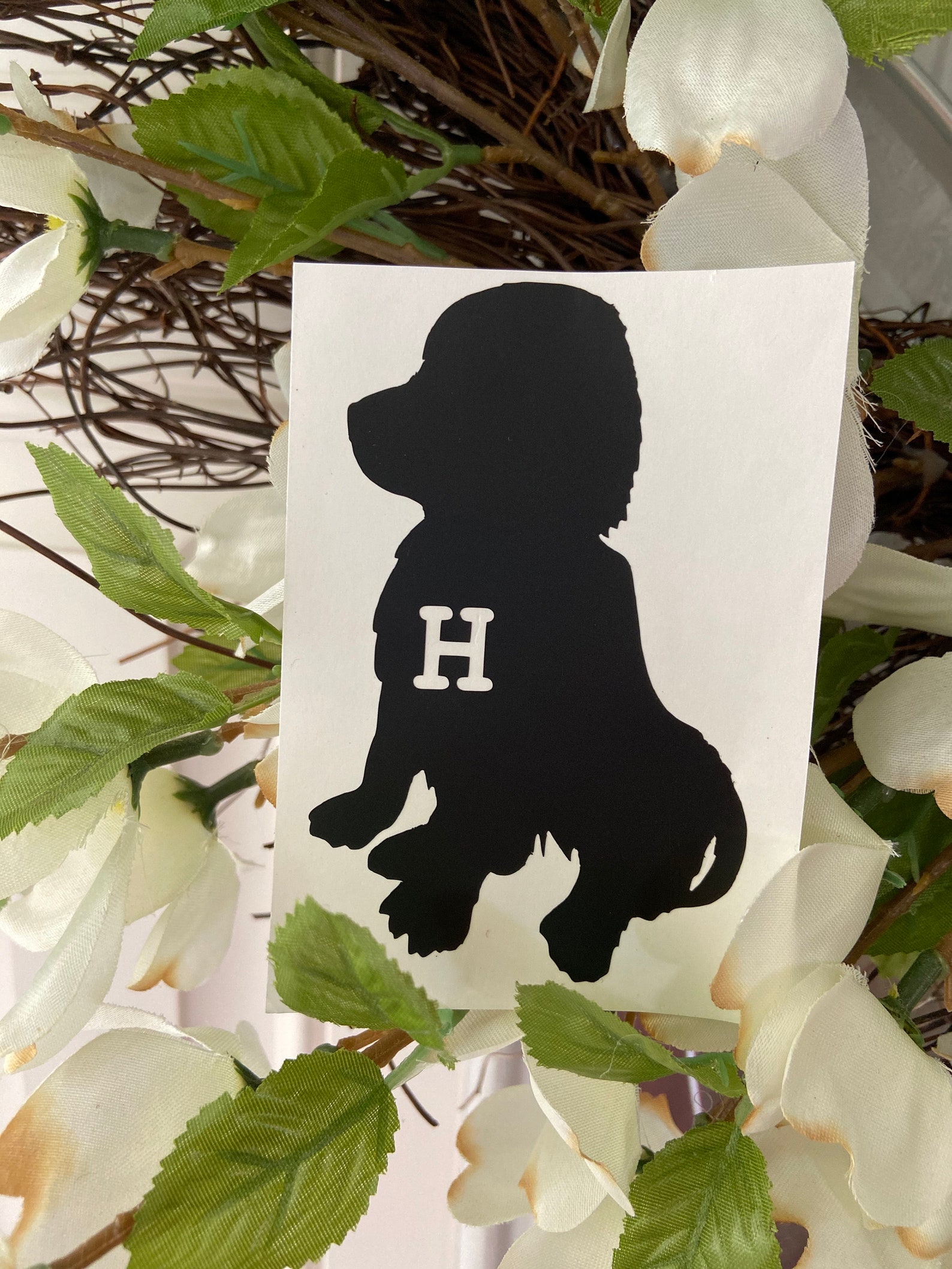 Personalized Pet Decal With Initial / Custom Initial Pet | Etsy