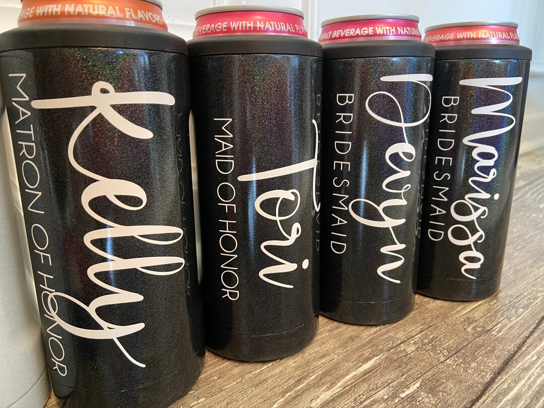 Custom Bridesmaid Brumate Decal | Bridal Party Decal Set | Custom Name ...