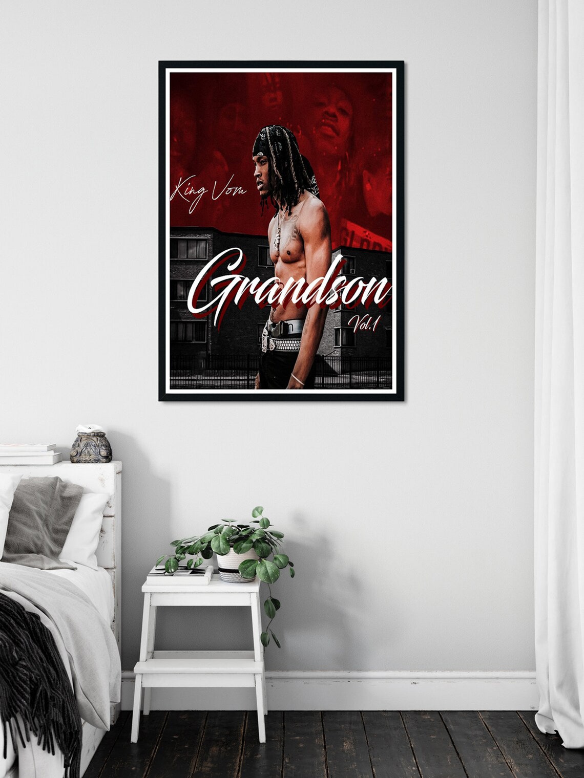 King Von Poster Rap Music Star Home Decor Wall Art Wall | Etsy