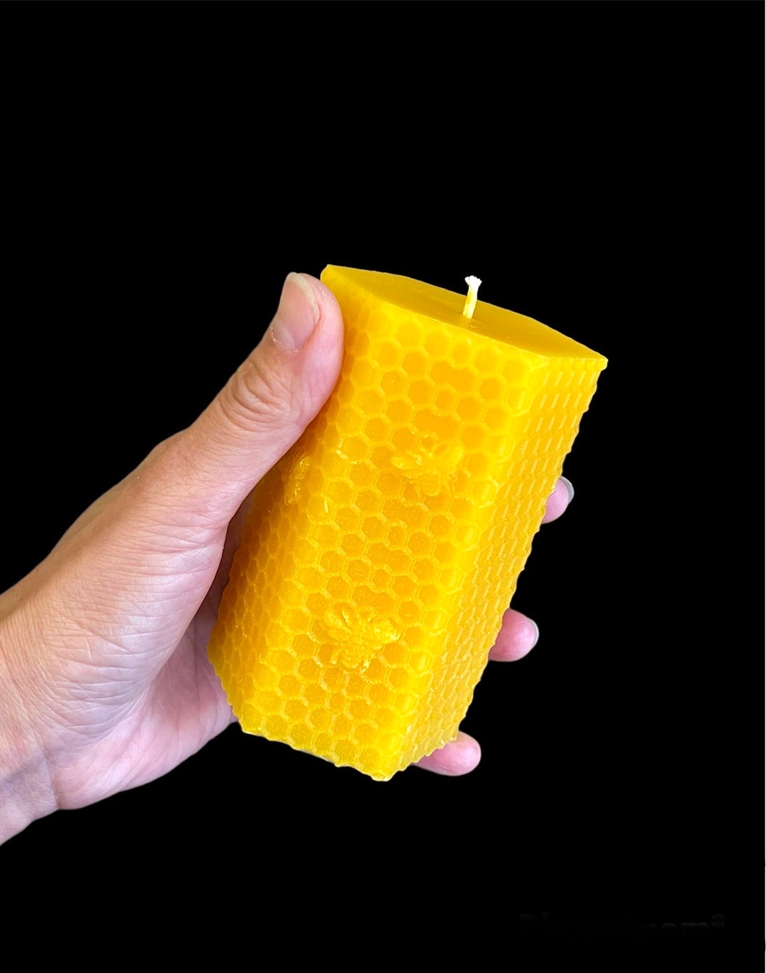 100% Pure Beeswax Hexagonal Honeycomb Honeybee Pillar Candle Candle Gift 3.75 - Etsy
