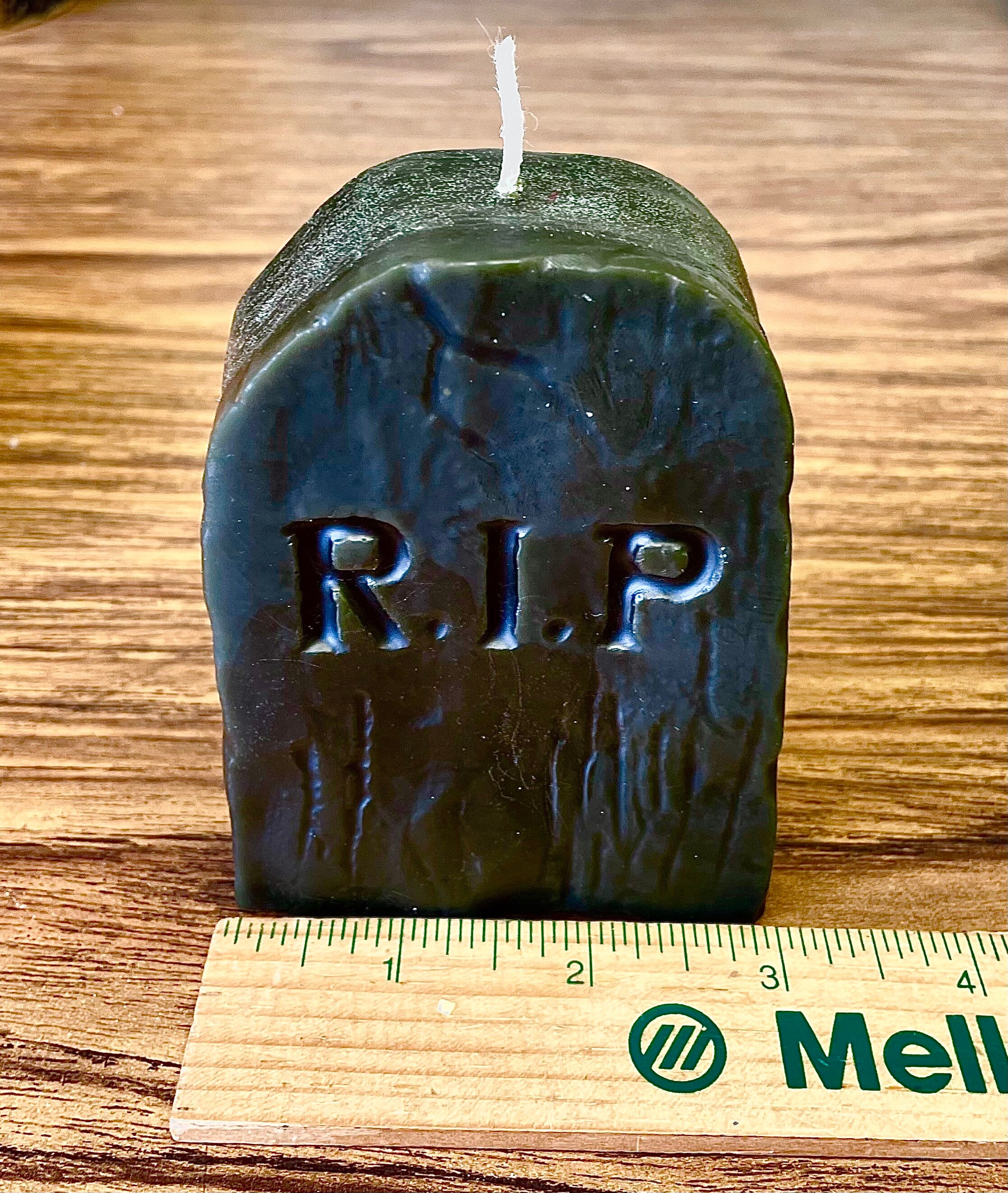 Bougie en pierre tombale de cire dabeille RIP bougie - Etsy France