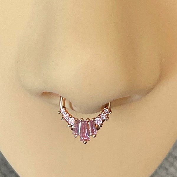 Rose Gold Septum Jewelry - Etsy