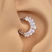 16G Daith Jewelry Silver 8mm Daith Earring Dainty Surgical Steel Cute ...