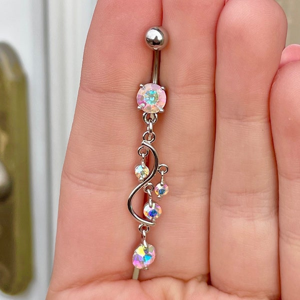 Spiral Belly Ring - Etsy