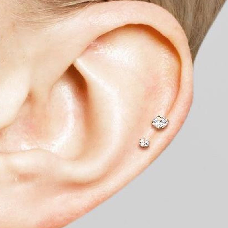 Flat Back Earring - Etsy
