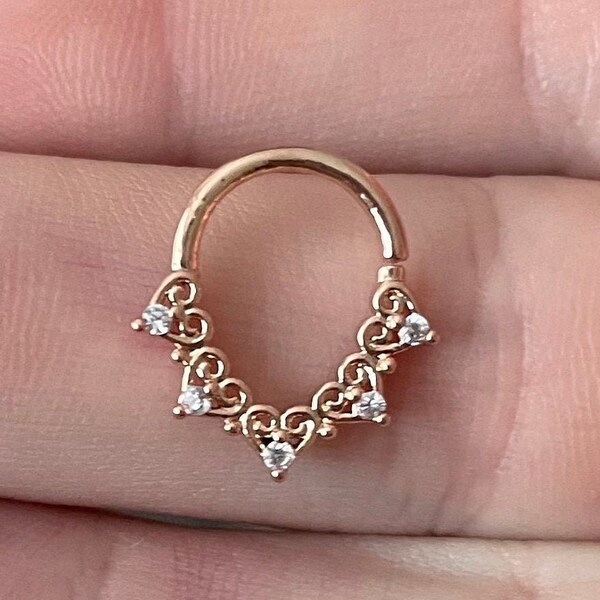 Rose Gold Septum Jewelry - Etsy