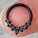 16G Daith Jewelry | 8mm - 10mm Daith Ring Black Daith Clicker ...
