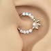 Flower Daith Jewelry 14k Solid Gold 16G Cute Daith Earring - Etsy