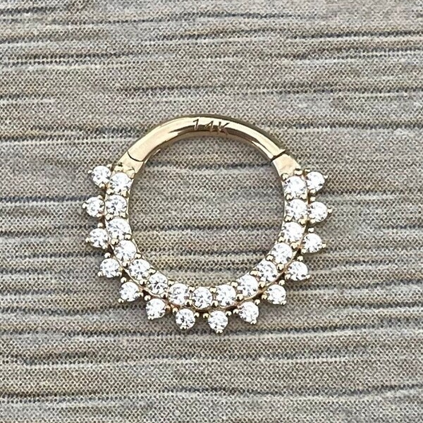 White Gold Septum - Etsy