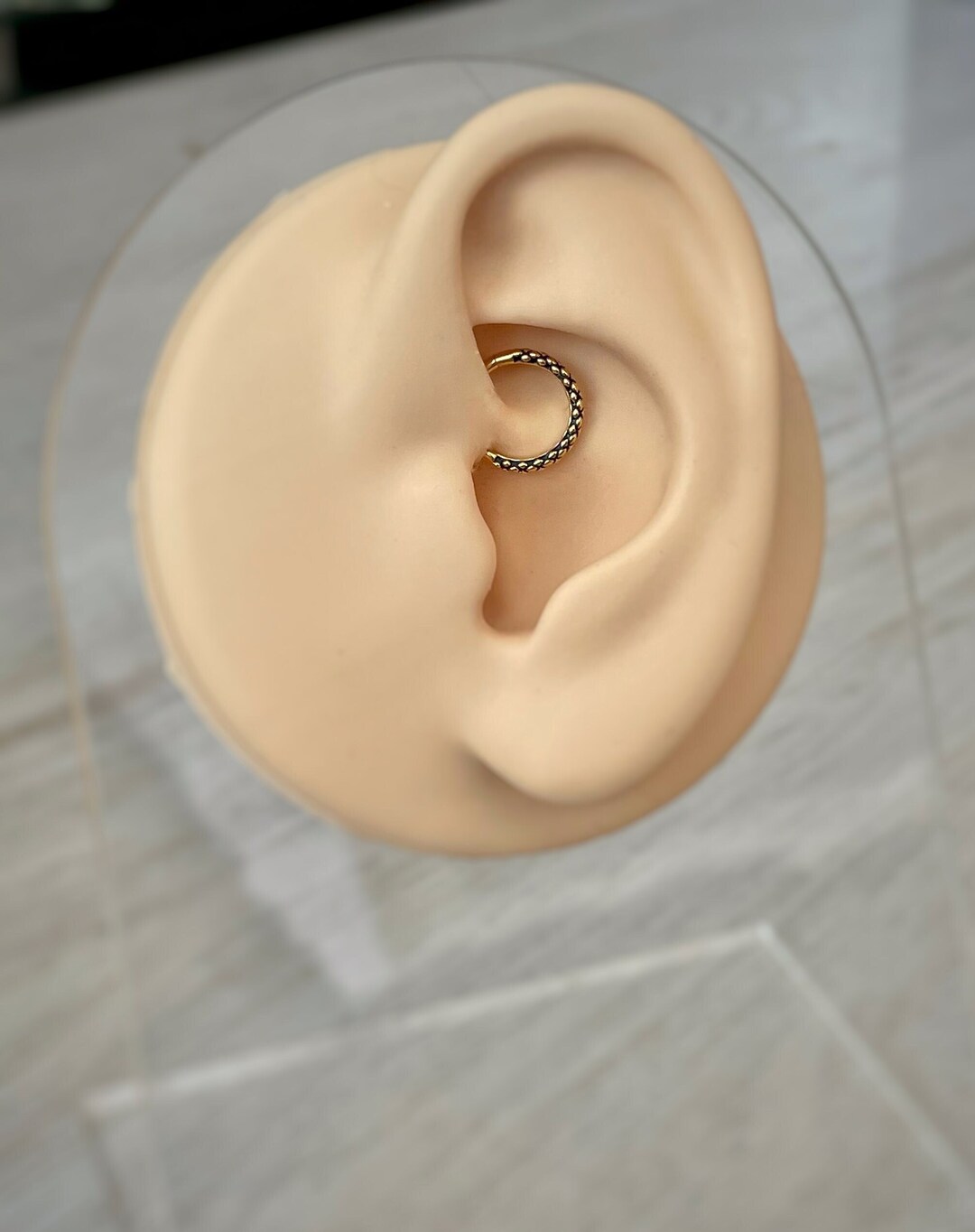 16G/18G Daith Jewelry 8/10/12mm Gold Daith Ring Clicker Minimalist Cute ...