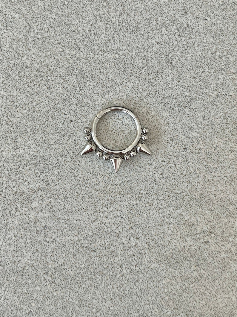 8mm 10mm 16G Daith Ring Silver Daith Jewelry Clicker - Etsy
