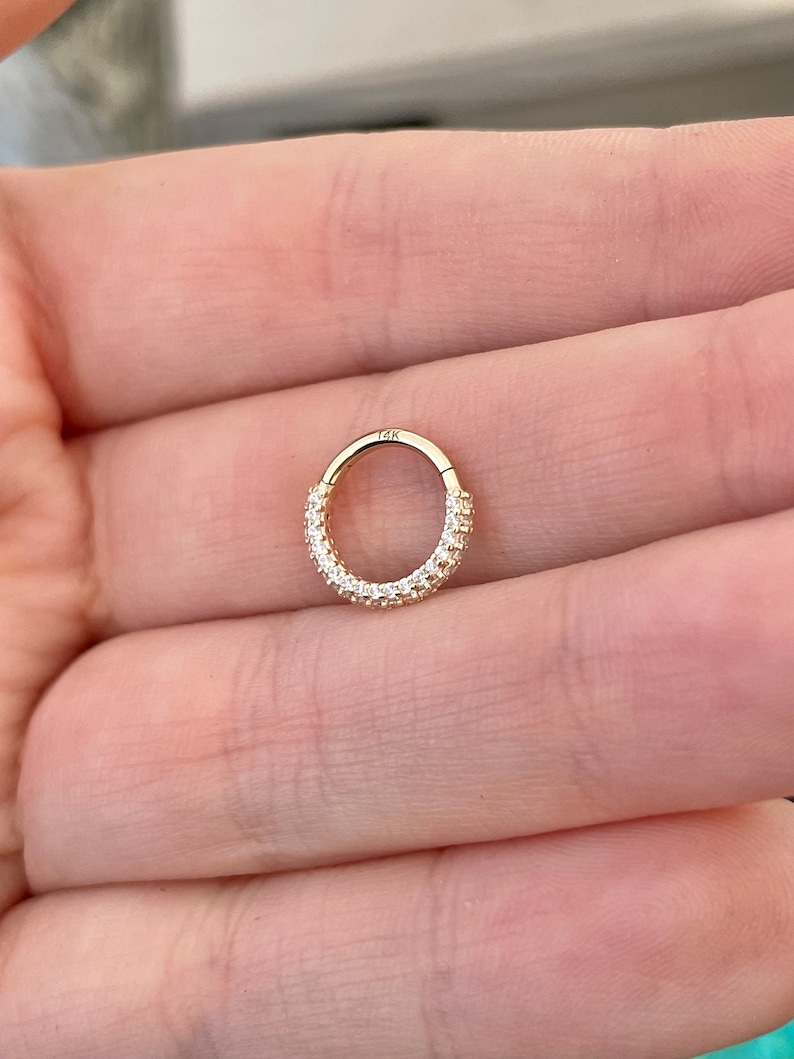 16G 8mm/10mm Solid Gold Daith Earring Dainty 14k Gold Daith - Etsy