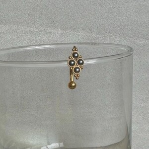 Gold Floating Belly Button Ring, Dainty Belly Button Piercing, Belly ...