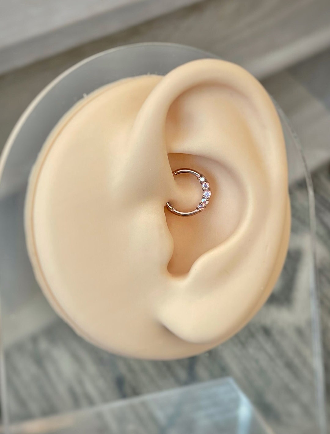 16G 8mm 10mm Rose Gold Daith Jewelry Septum Ring Dainty Daith Ring ...