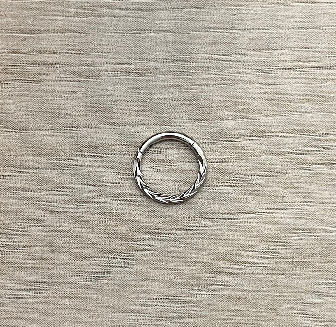 16G Septum Ring Clicker 6/8/10mm | Septum Jewelry Silver | Septum Nose ...