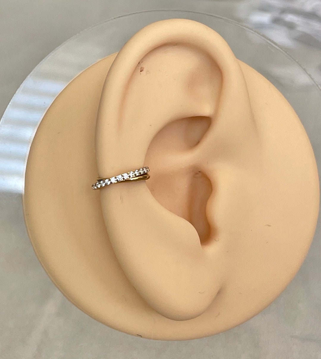 16G Conch Orbital Piercing Gold Cute Conch Orbital Earring Piercing Cartilage Helix Earring Hoop ...