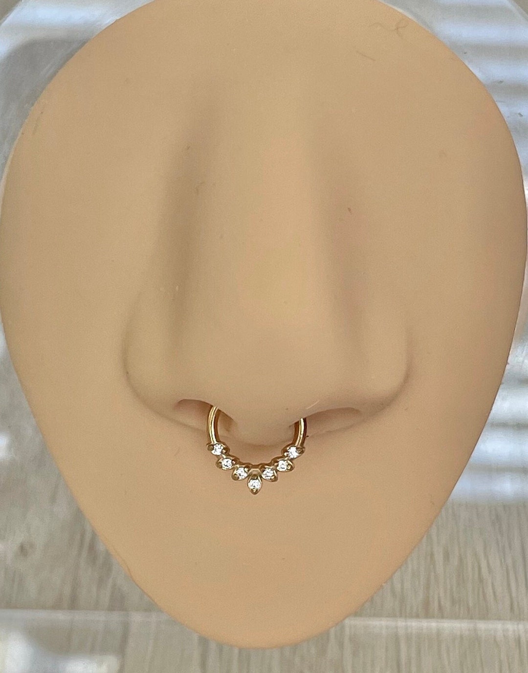 Gold Septum Ring, Septum Jewelry Gold, Septum Clicker, Septum Piercing ...