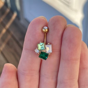 Unique Abstract Gold Belly Button Piercing Gold Belly Button Jewelry ...