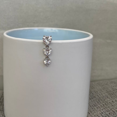 Top Down Belly Button Ring Silver Star Body Jewelry - Etsy