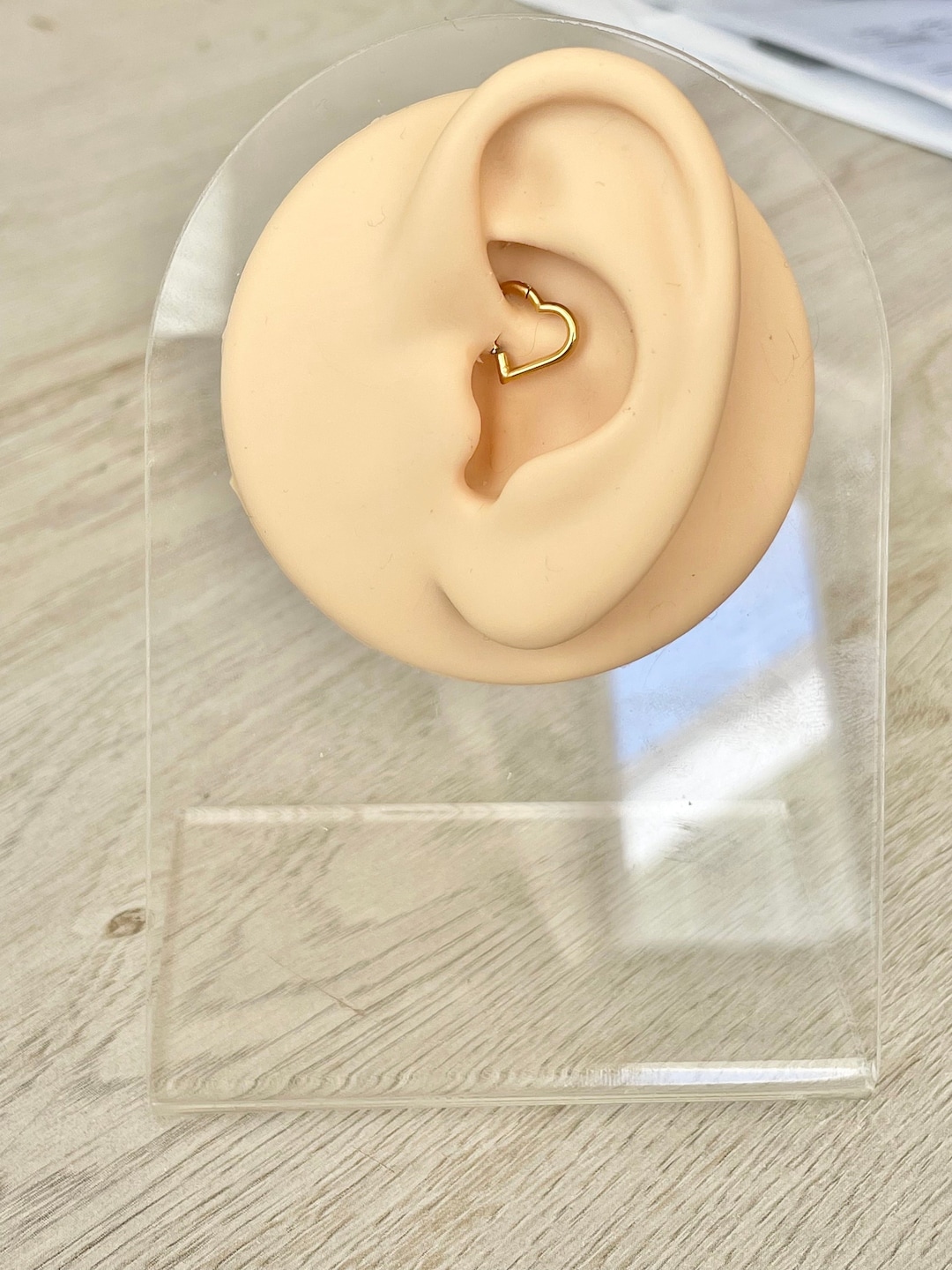 Titanium Heart Daith Earring 8/10mm Cute 16g/18g Daith Jewelry Dainty ...