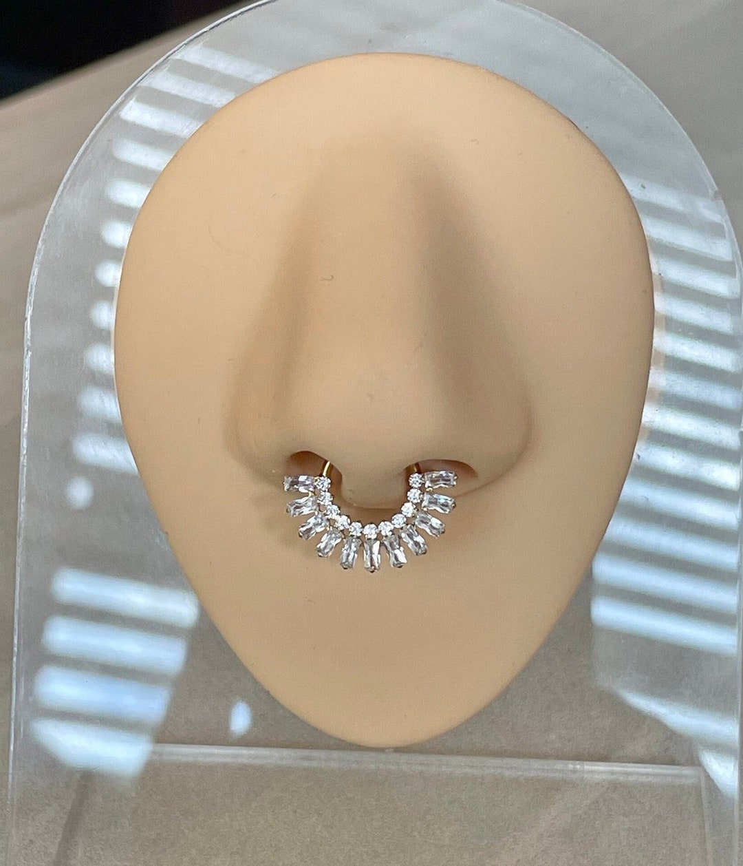 Gold Septum Ring, Unique Septum Jewelry, Septum Piercing, Septum ...