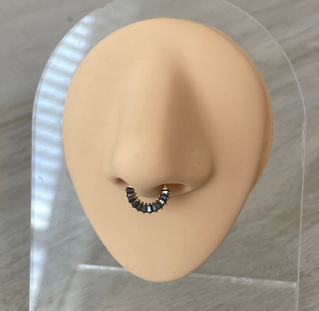 Gold Septum Ring, Cute Septum Piercing, Septum Jewelry, Septum Clicker ...