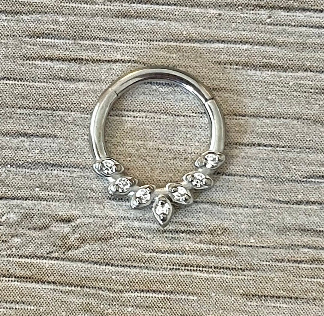 Septum Ring Silver, 8mm Septum Jewelry, Septum Piercing, Cute Unique ...