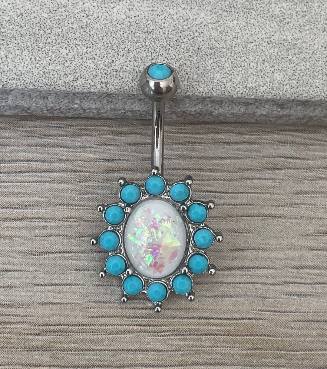Cute Belly Button Ring, Non Dangle Belly Button Piercing, Belly Button ...