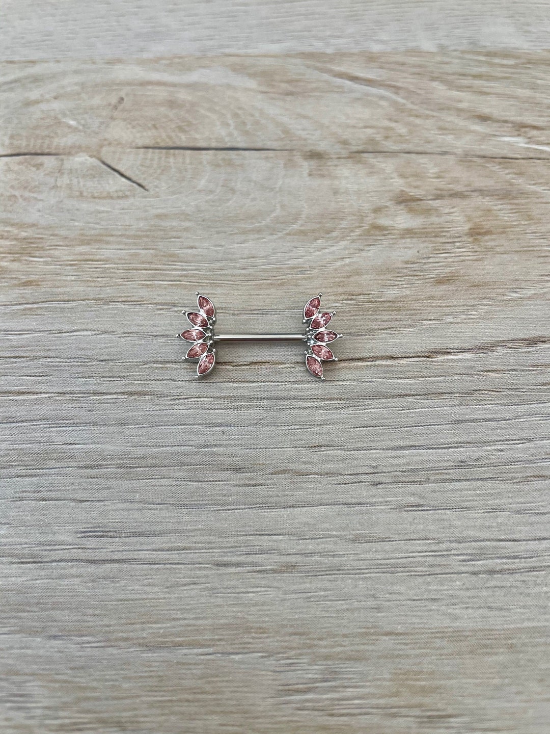 Fächer Nippelringe Zierlicher Zierlicher Silber Nippel Ring aus ...