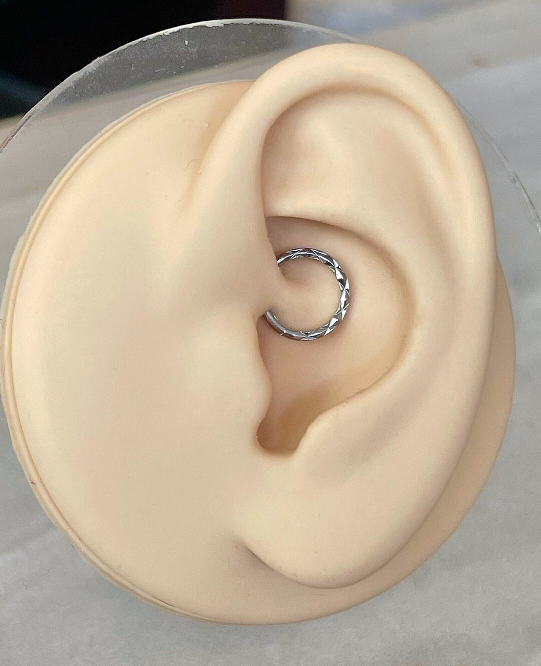 16G Silver Daith Jewelry Ring | 6/8/10mm Minimalist Daith Jewelry ...