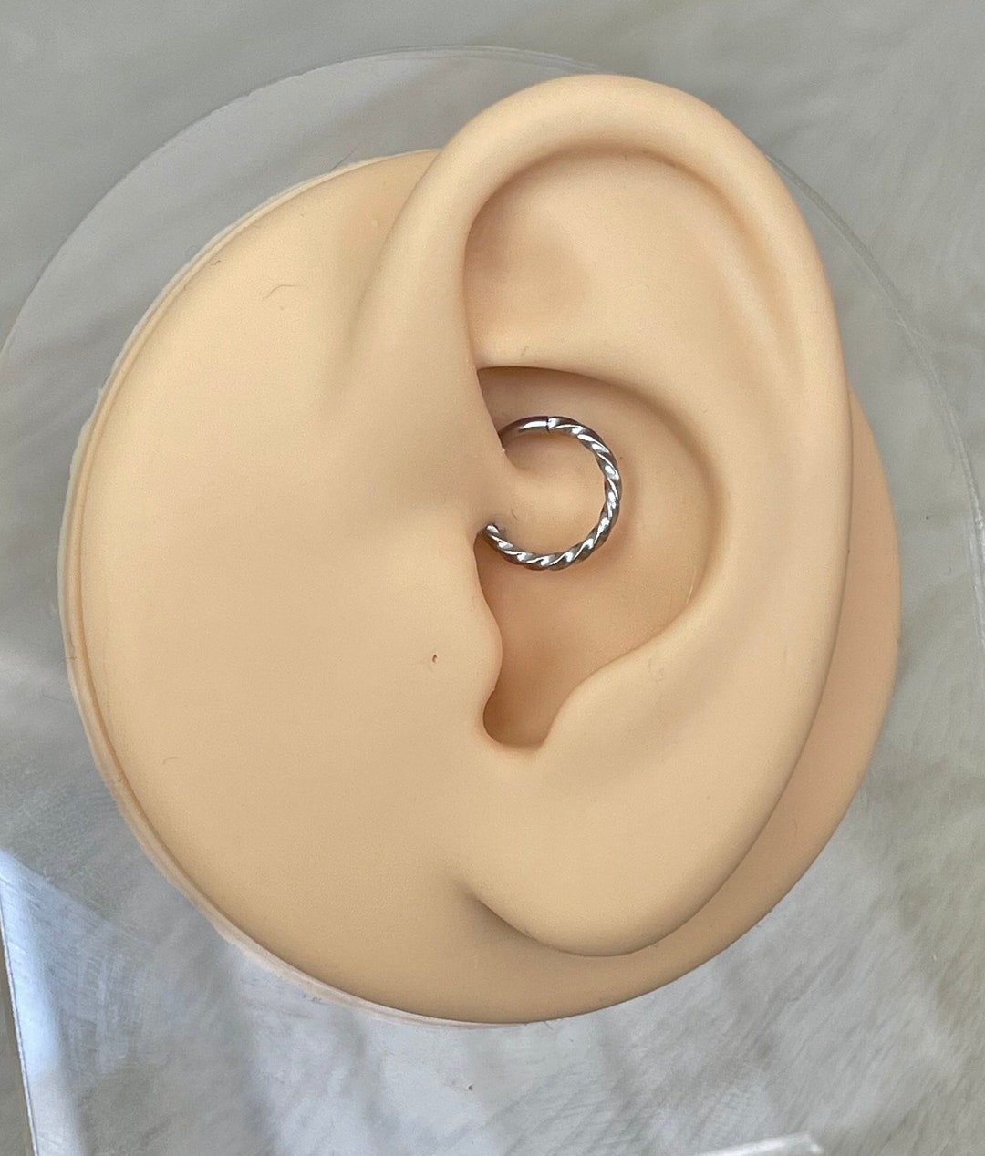 16G Silver Daith Jewelry Ring | 8mm Minimalist Daith Jewelry Clicker ...