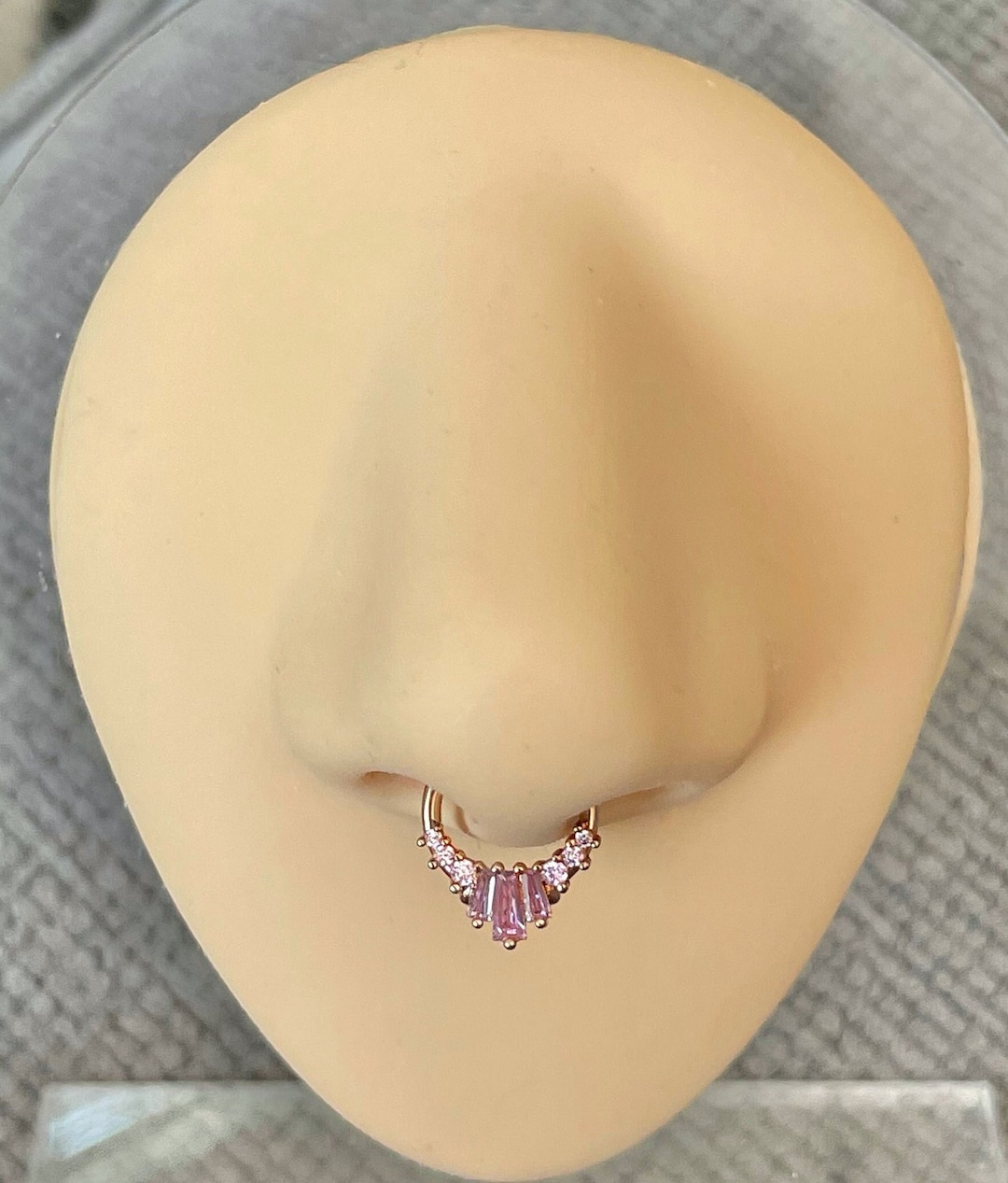 Septum Ring 16G Rose Gold 8mm/10mm Septum Piercing Septum Jewelry ...