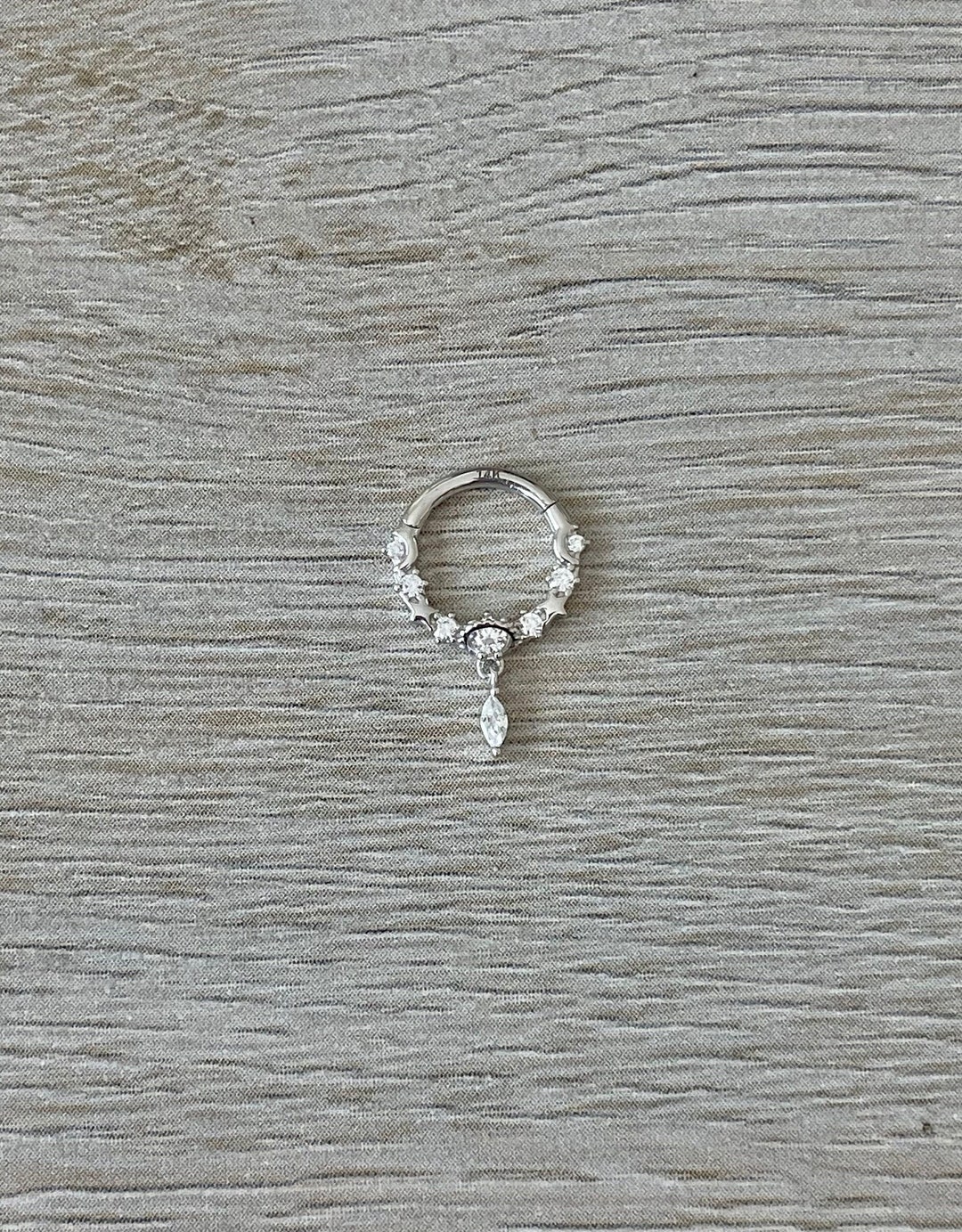 16G White Gold Septum Rings Celestial | Septum Jewelry | 8mm 10mm Solid ...